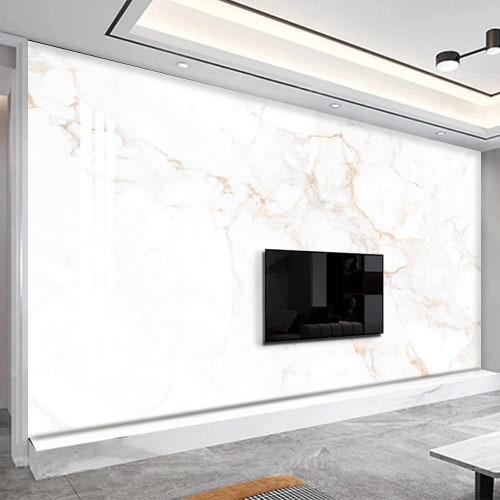 Marble Wallpaper Luxury TV Background Wallpaper Peel and Stick - Etsy