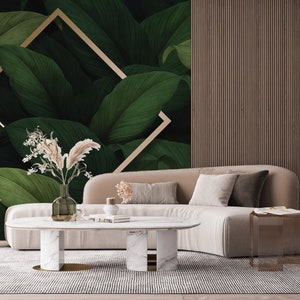 Luxury Green Leaves Wallpaper Peel and Stick Wallpaper Self Adhesive ...