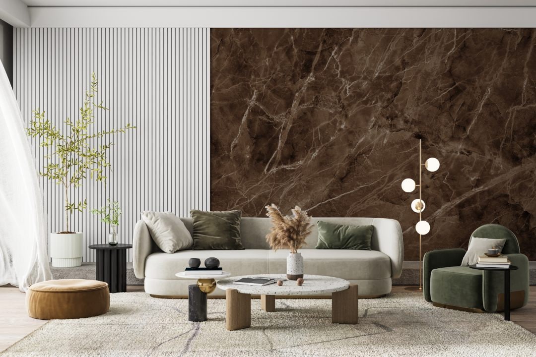 Brown Marble Wallpaper Peel and Stick Wallpaper Self Adhesive Wallpaper ...