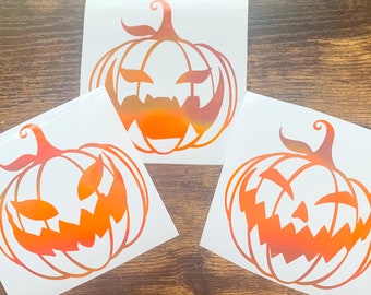 Jack O Lantern Decal | Etsy