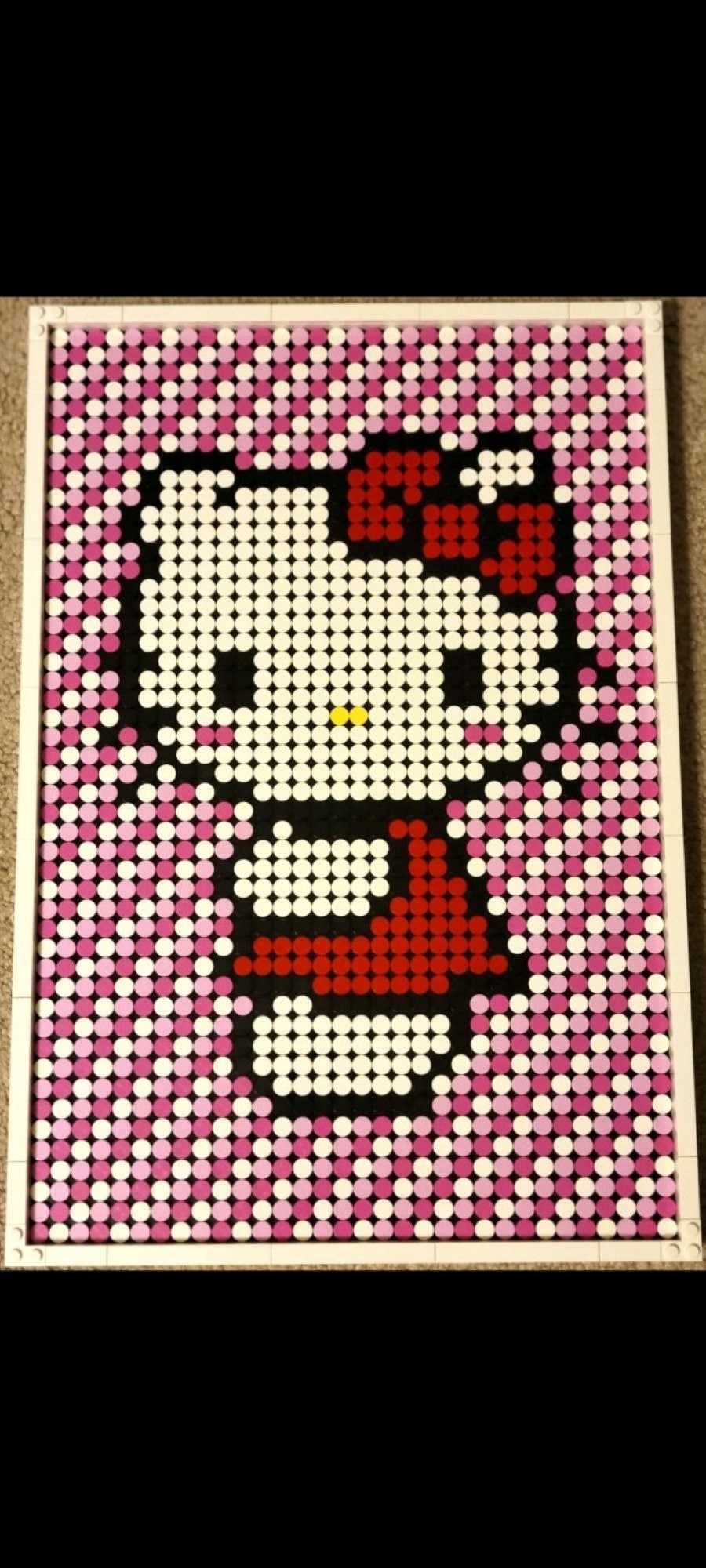 Lego Style Custom Hello Kitty Flat Brick Portrait - Etsy
