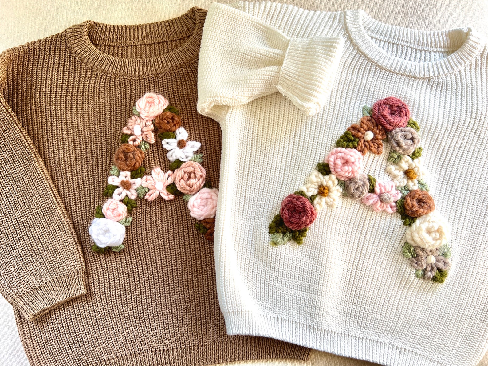 Hand Embroidered Sweater Hand Embroidered Baby Sweater - Etsy