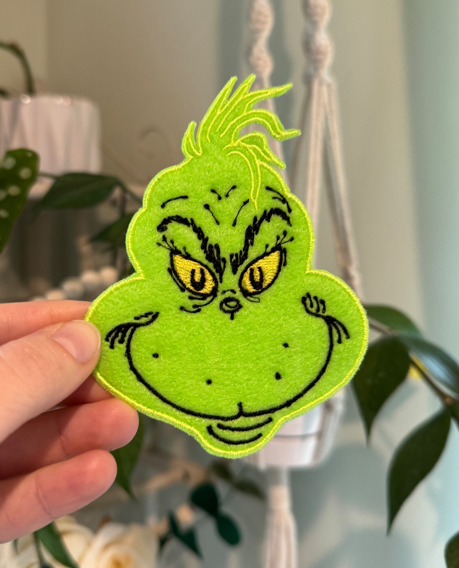 Grinch Embroidery File, Grinch Face Machine Embroidery Design, Instant ...