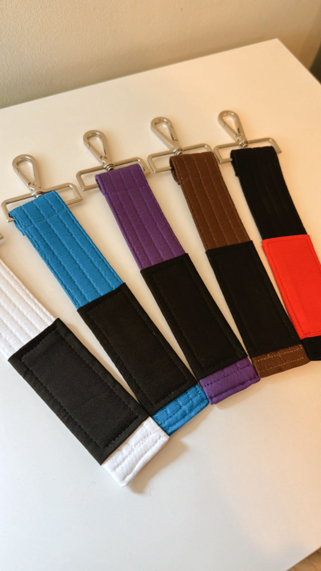 Brazilian Jui Jitsu Keychain, BJJ Belt Keychain, Jiujitsu Belt Key Fob ...