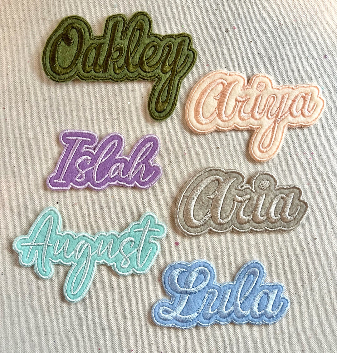Name Patch, Custom Name Patch, Felt Name Patch, Iron on Name Patch - Etsy