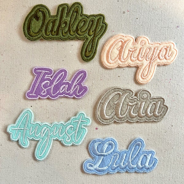 Iron on Custom Patch Name - Etsy