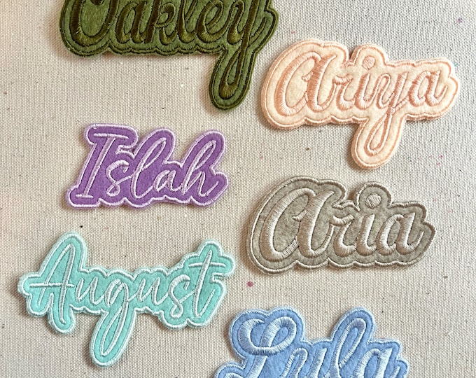 Name Patch, Custom Name Patch, Felt Name Patch, Iron on Name Patch - Etsy