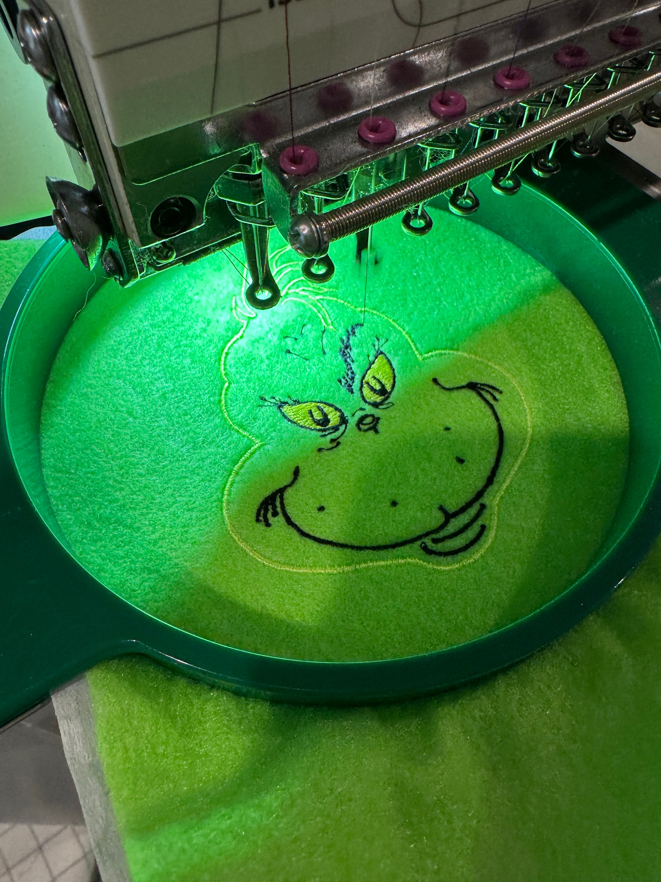 Grinch Embroidery File, Grinch Face Machine Embroidery Design, Instant ...