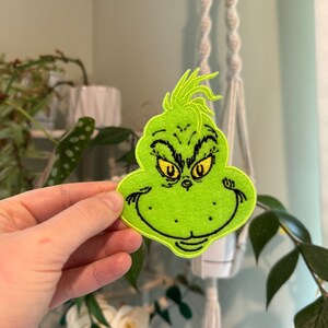 Grinch Embroidery File, Grinch Face Machine Embroidery Design, Instant ...
