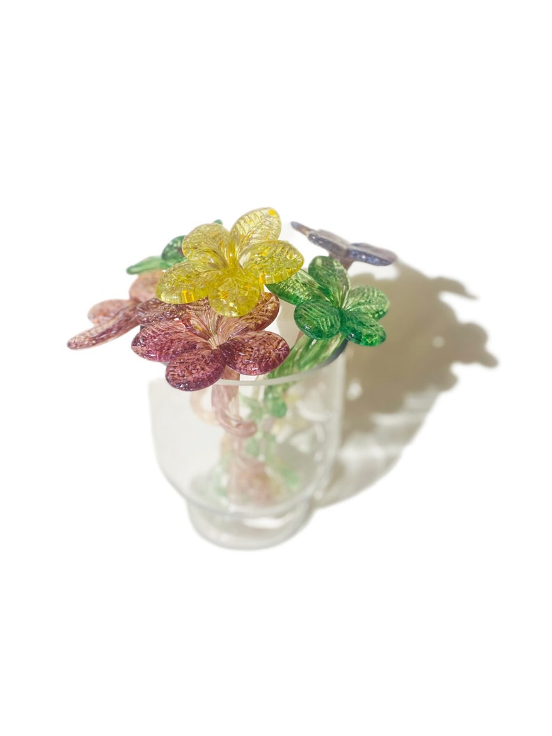 Glass Sculpted Flower - Etsy