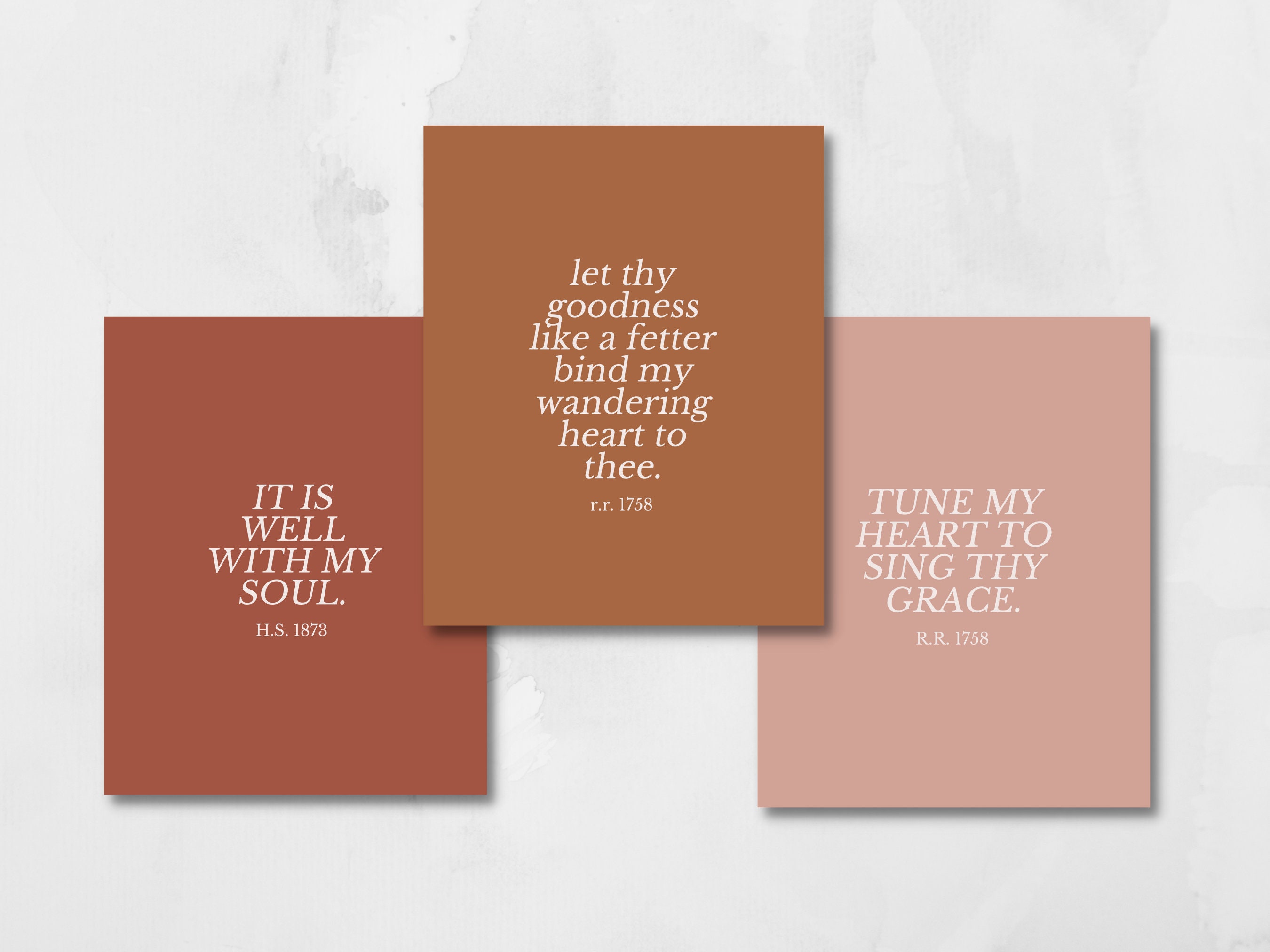 Autumn Hymn Printable Wall Art Set of 3 Minimalist - Etsy