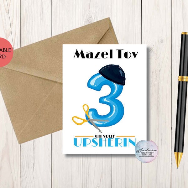 Upsherin Card - Etsy