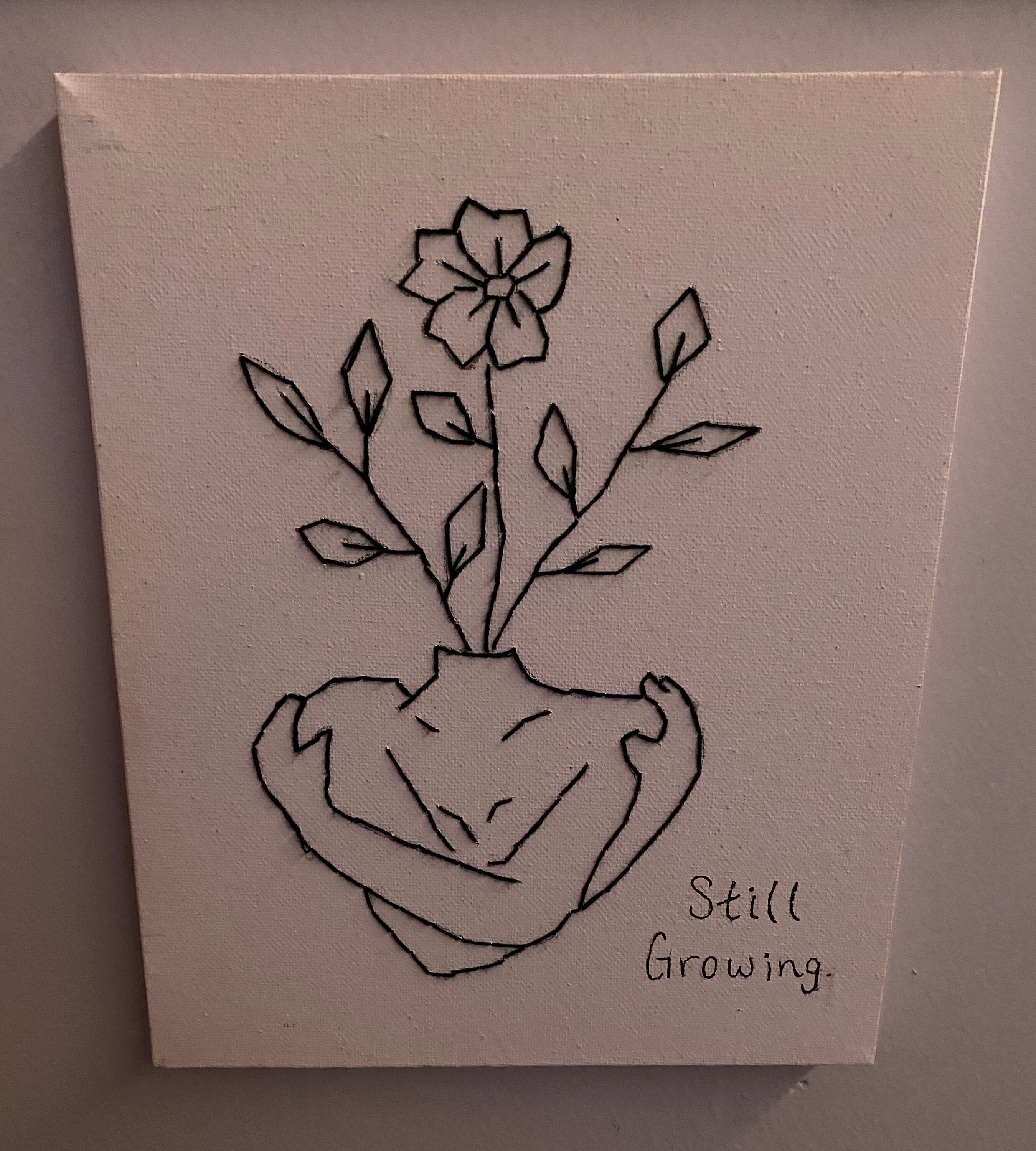 Embroidered Canvas - Etsy