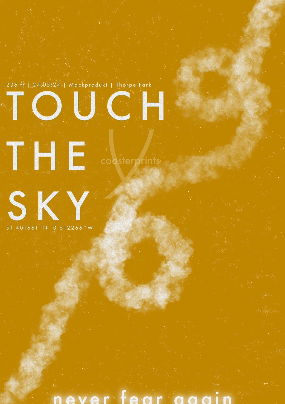 Hyperia Thorpe Park Poster - Etsy