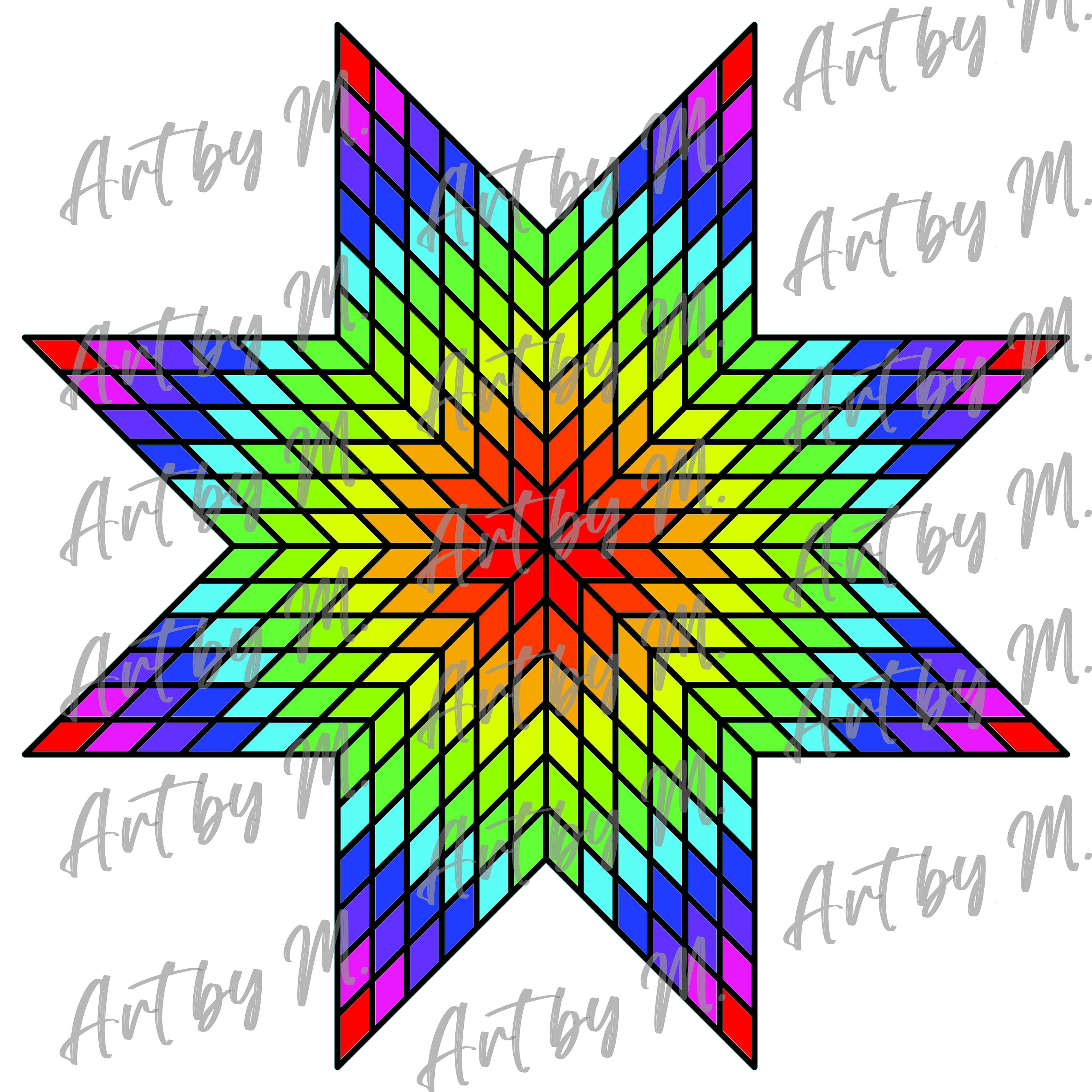 Star Quilt- Lone Star SVG Star Quilt Design-native American Star Quilt ...