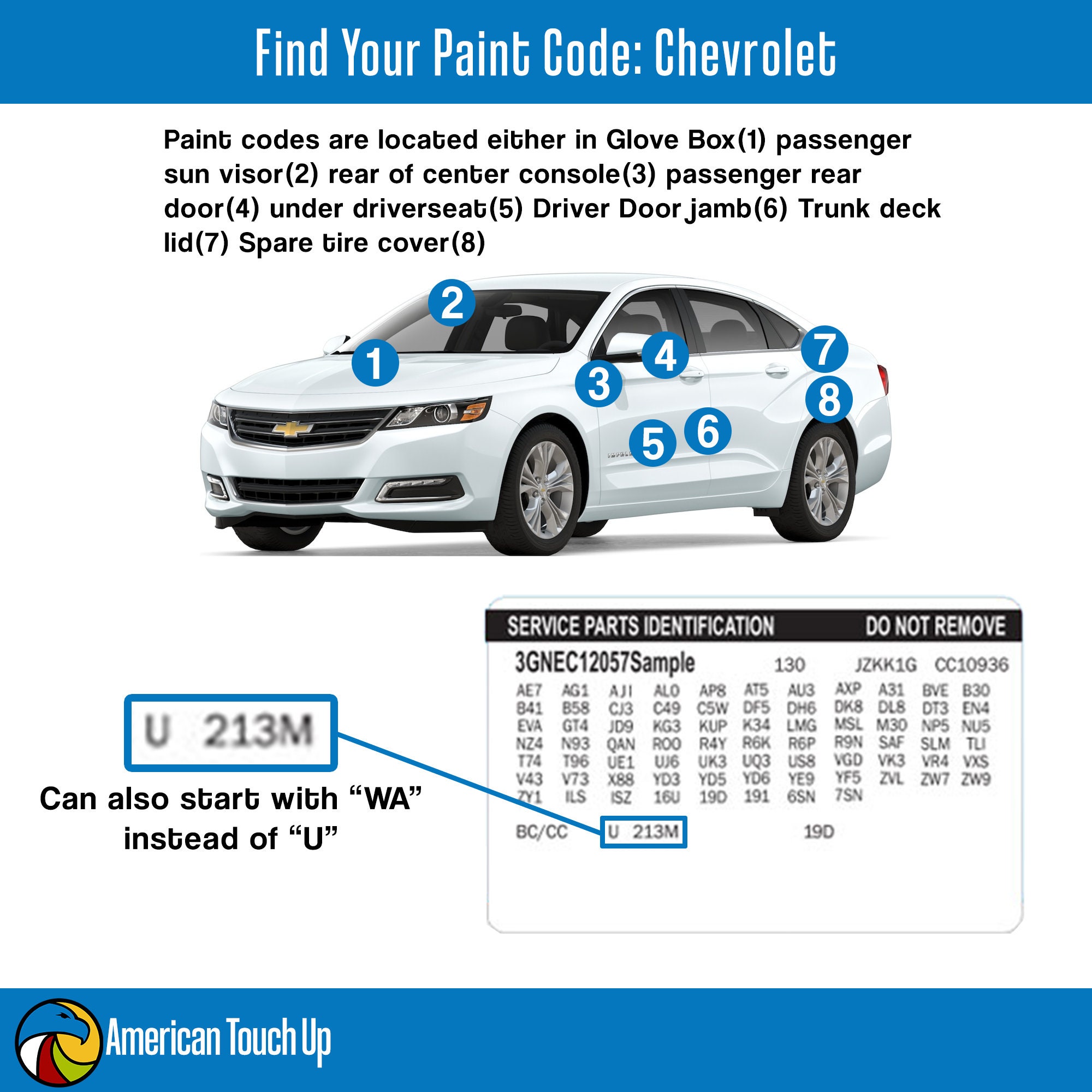 Chevy Genuine OEM Automotive Touch up Spray Paint Kits - Etsy