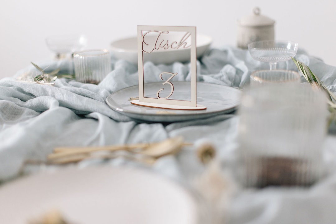 Table Number Square Table Numbers Wedding Table Number Deco Wood - Etsy