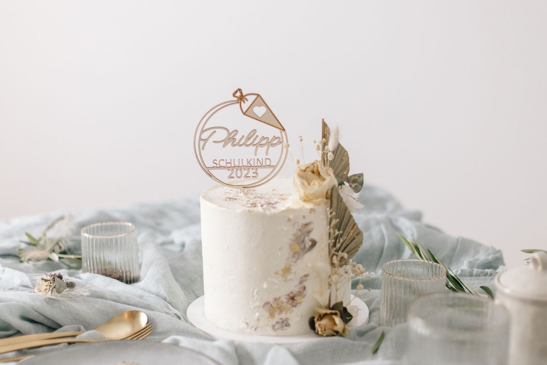 Schoolchild Cake Topper for the Start of School Personalized Cake ...