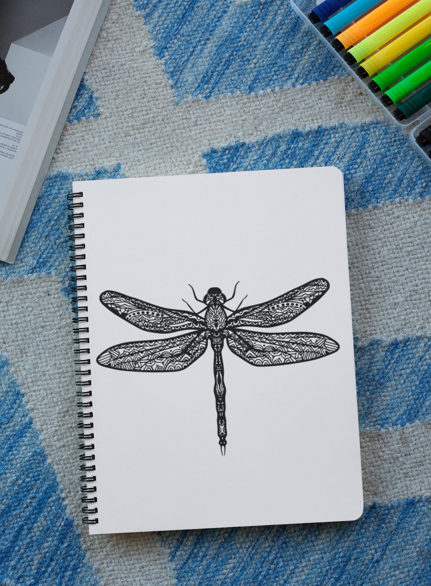 Dragon Fly Mandala Coloring Pages, Svg or Png for Commercial Use or ...