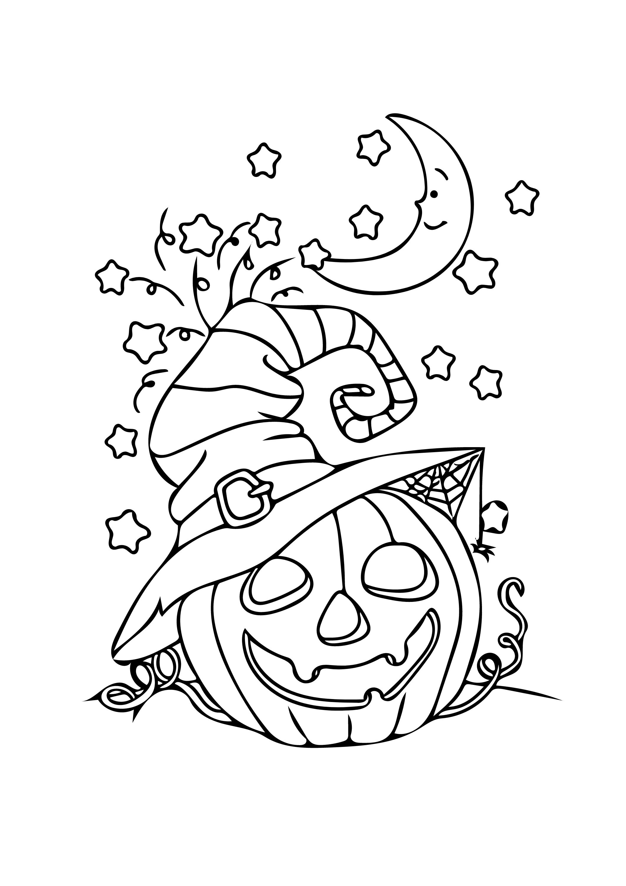 Halloween Drawing Pages Digital Download to Print at Home - Etsy