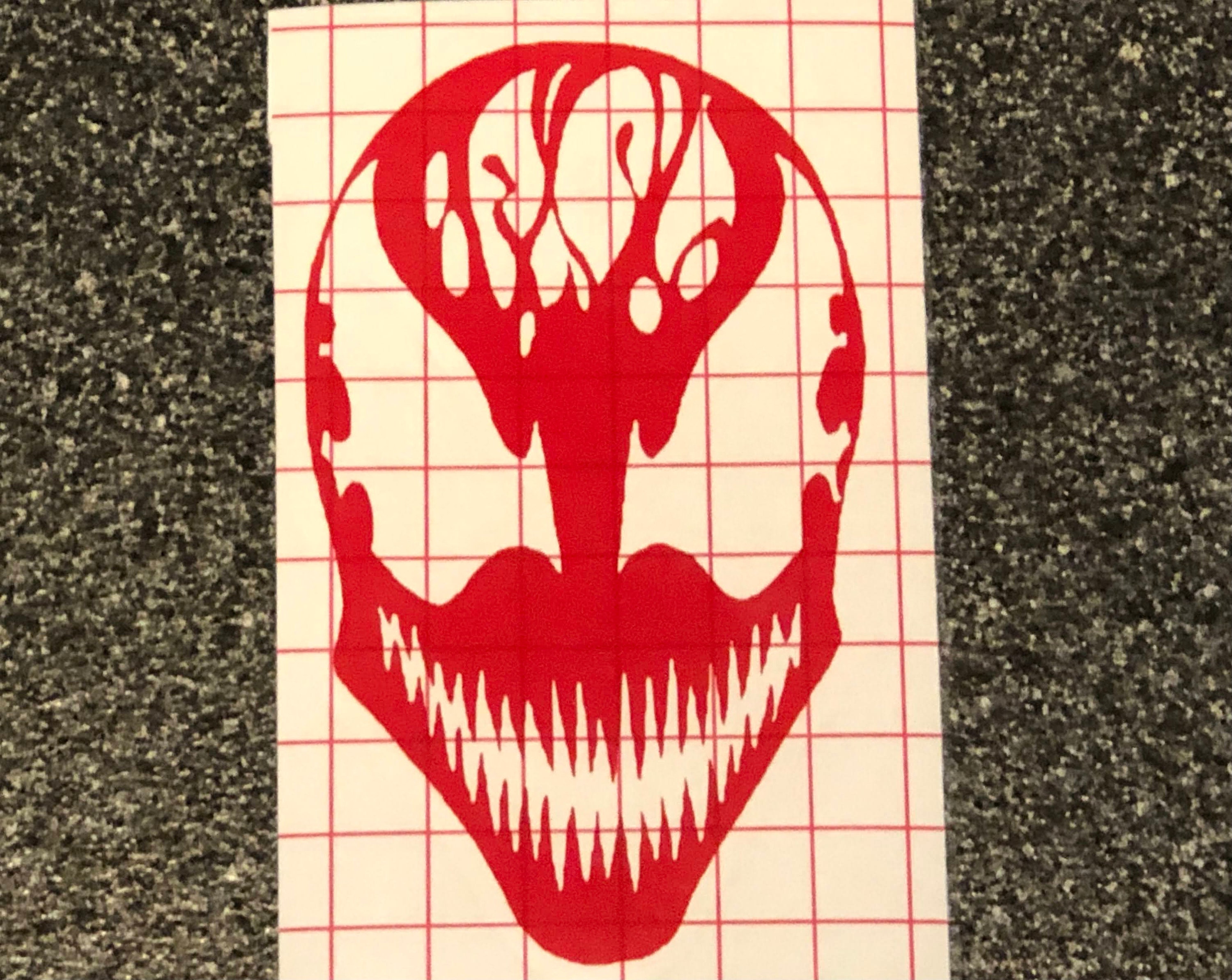 Carnage Face Logo Vinyl Sticker Decal 2 4 6 - Etsy Canada