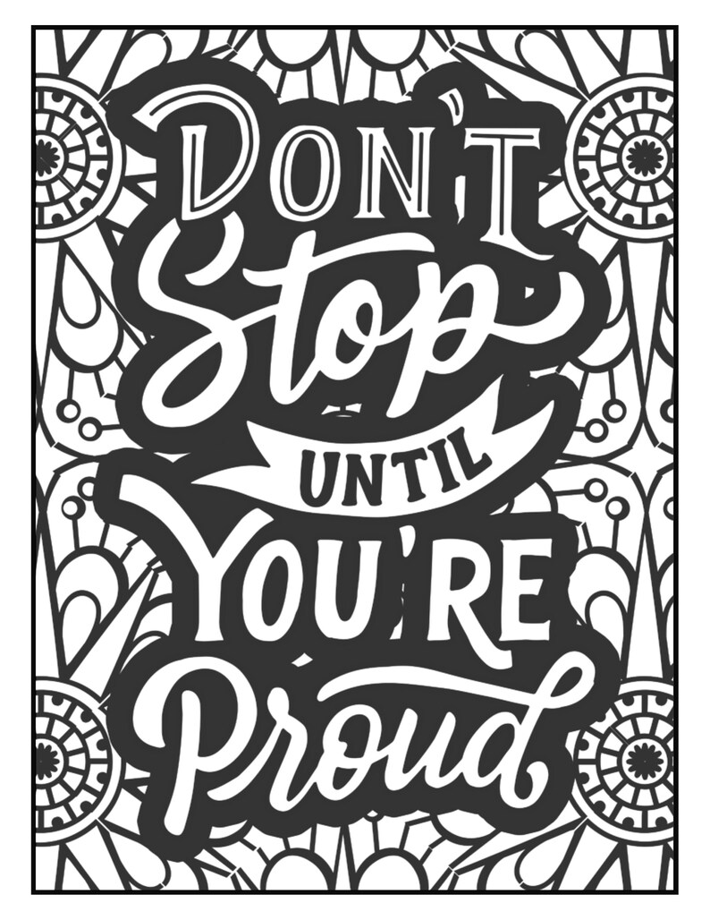 Positive Coloring Pages - Etsy