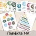 Watercolor Numbers 1-10 Bundle - Etsy
