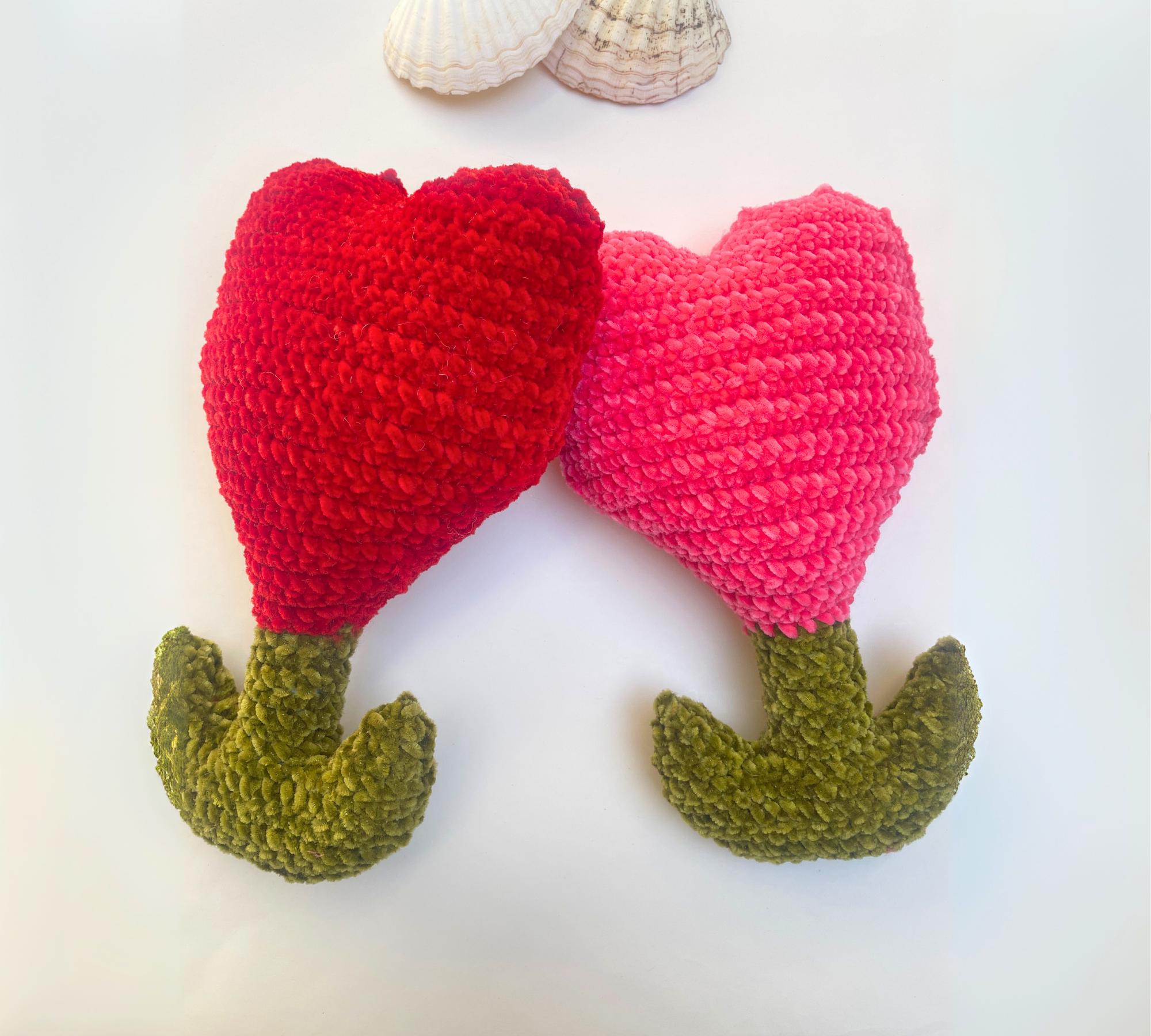 Tulip Heart Shape Crochet Pattern PDF - Beginner Friendly! - Etsy
