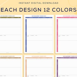 Case Manager Progress Notes, Fillable, Printable & Editable Form ...