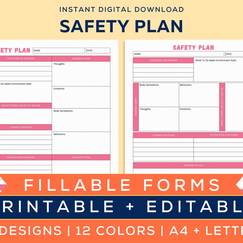 Counseling Safety Plan - Etsy