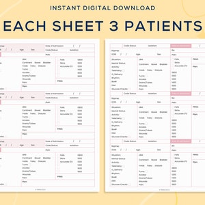 Printable Telemetry Report Sheet, 3 Patient Report Sheet, Medical ...