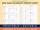 Buy Printable Telemetry Report Sheet 3 Patient Report Sheet Online in ...