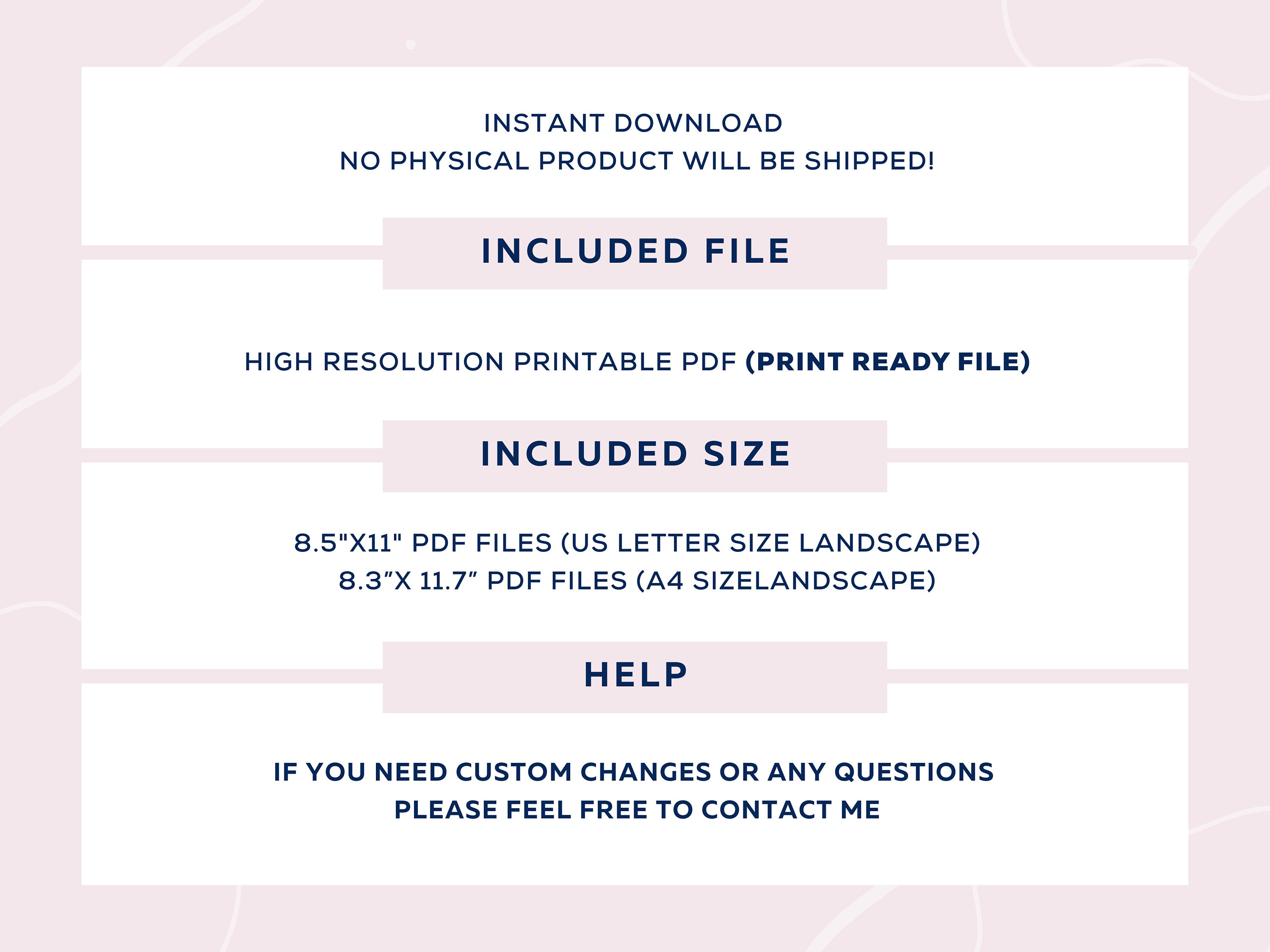 2023 2024 Monthly Calendar Landscape, Year Planner, Printable Calendar ...