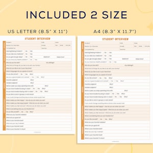 Student Interview Form | School Counselor | School Psychologist Forms ...