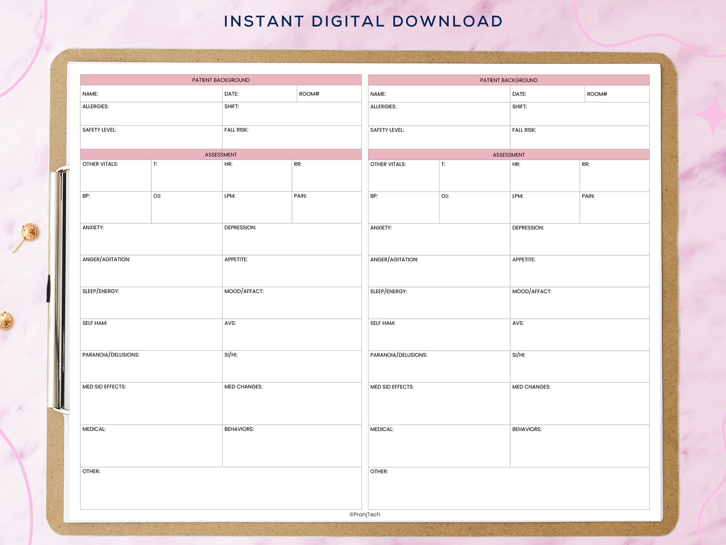 2 Patients Psych Nurse Report Sheet, Psych Nurse Brain, Nursing ...