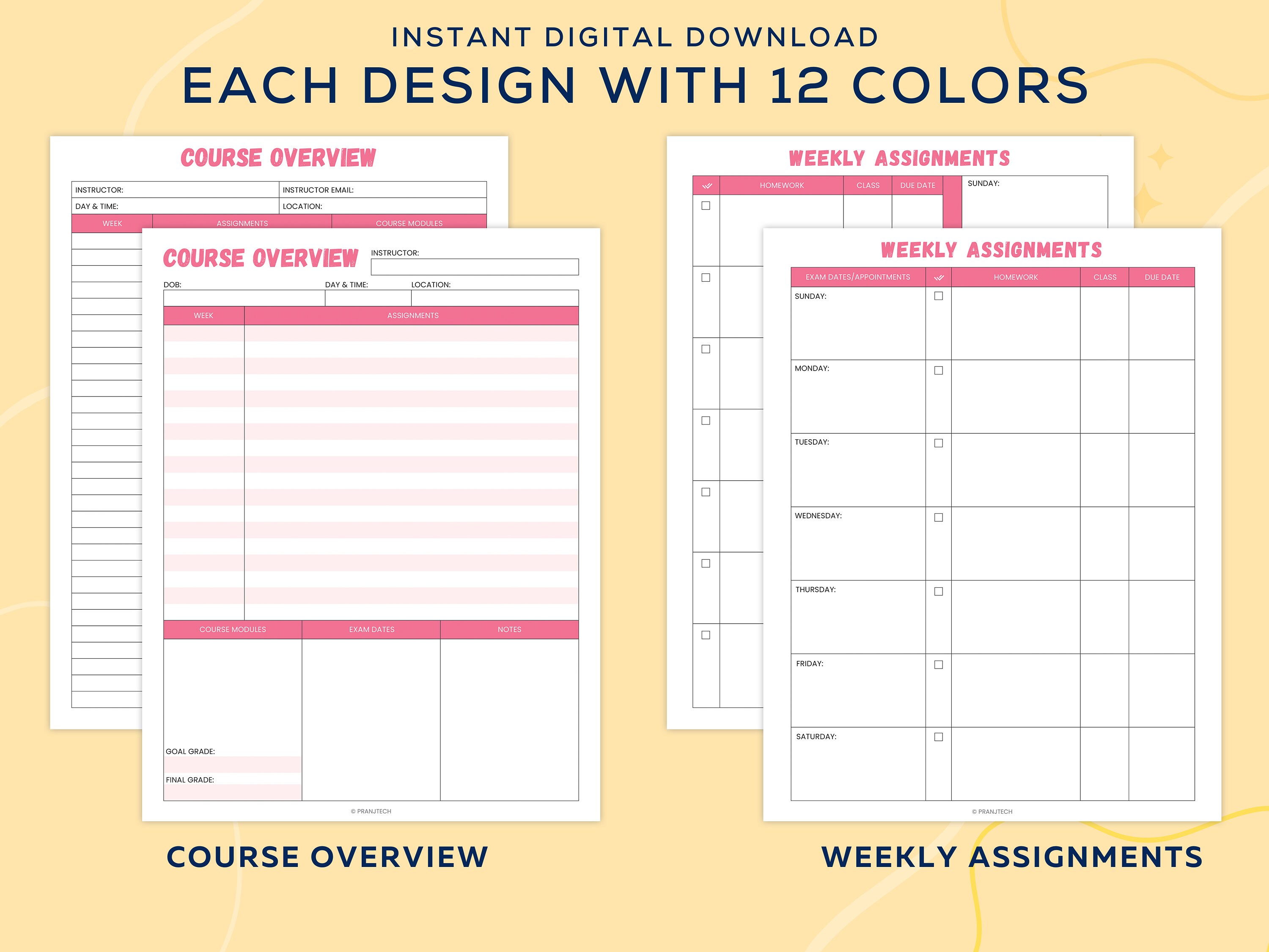 Complete Nursing Note-taking Templates Bundle | Nursing School ...