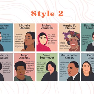 History Changemaker Posters for Classroom, World Changers, Social ...