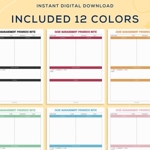 Case Manager Progress Notes, Fillable, Printable & Editable Form ...