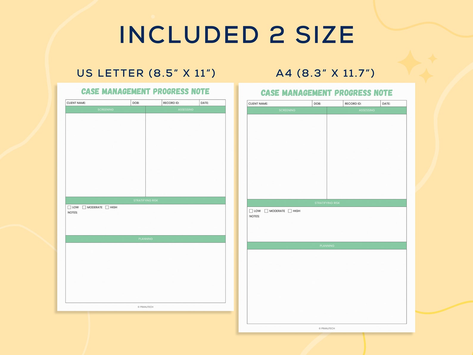 Case Manager Progress Notes, Fillable, Printable & Editable Form ...