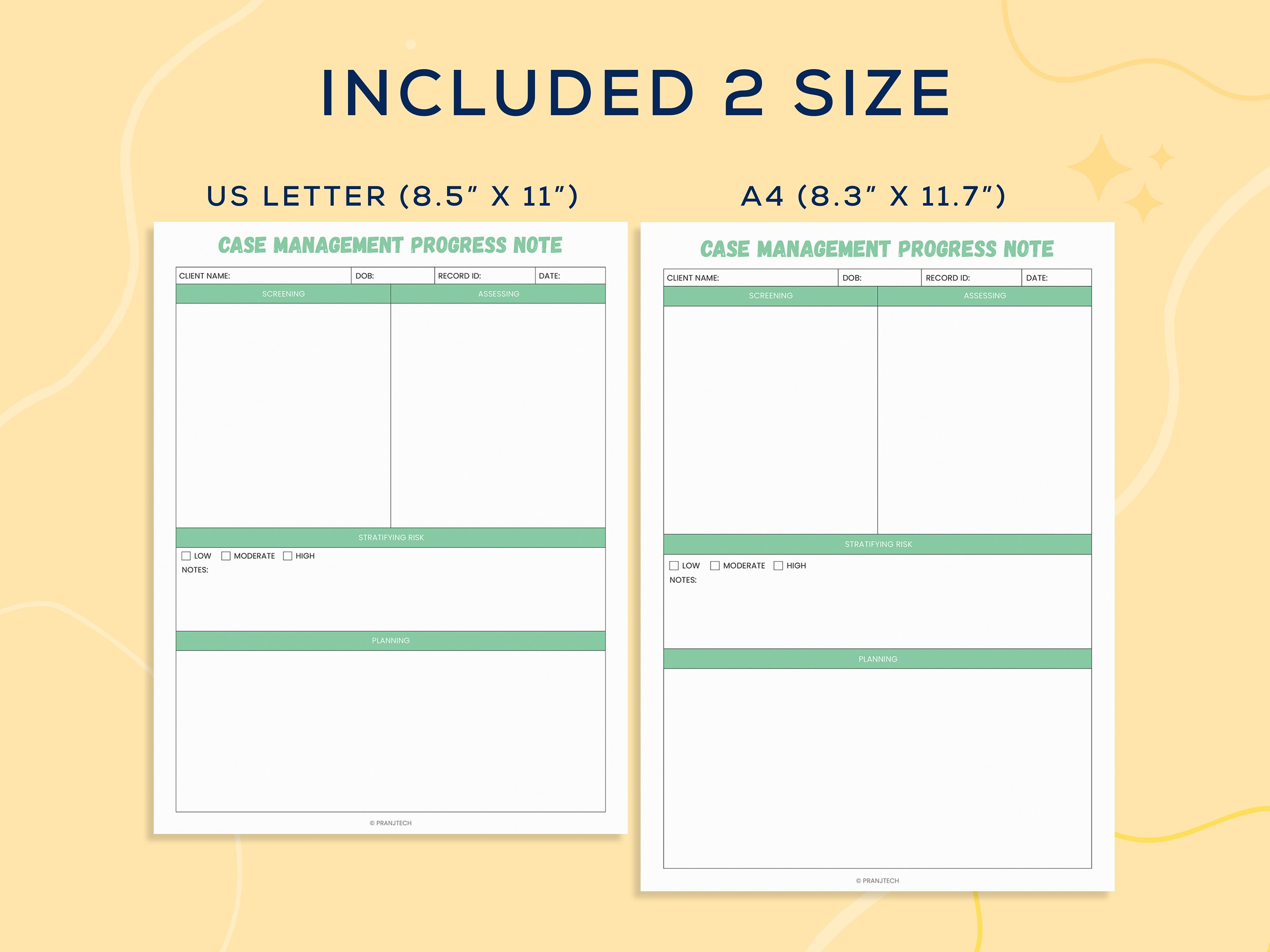 Case Manager Progress Notes, Fillable, Printable & Editable Form ...