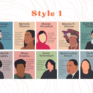History Changemaker Posters for Classroom, World Changers, Social ...