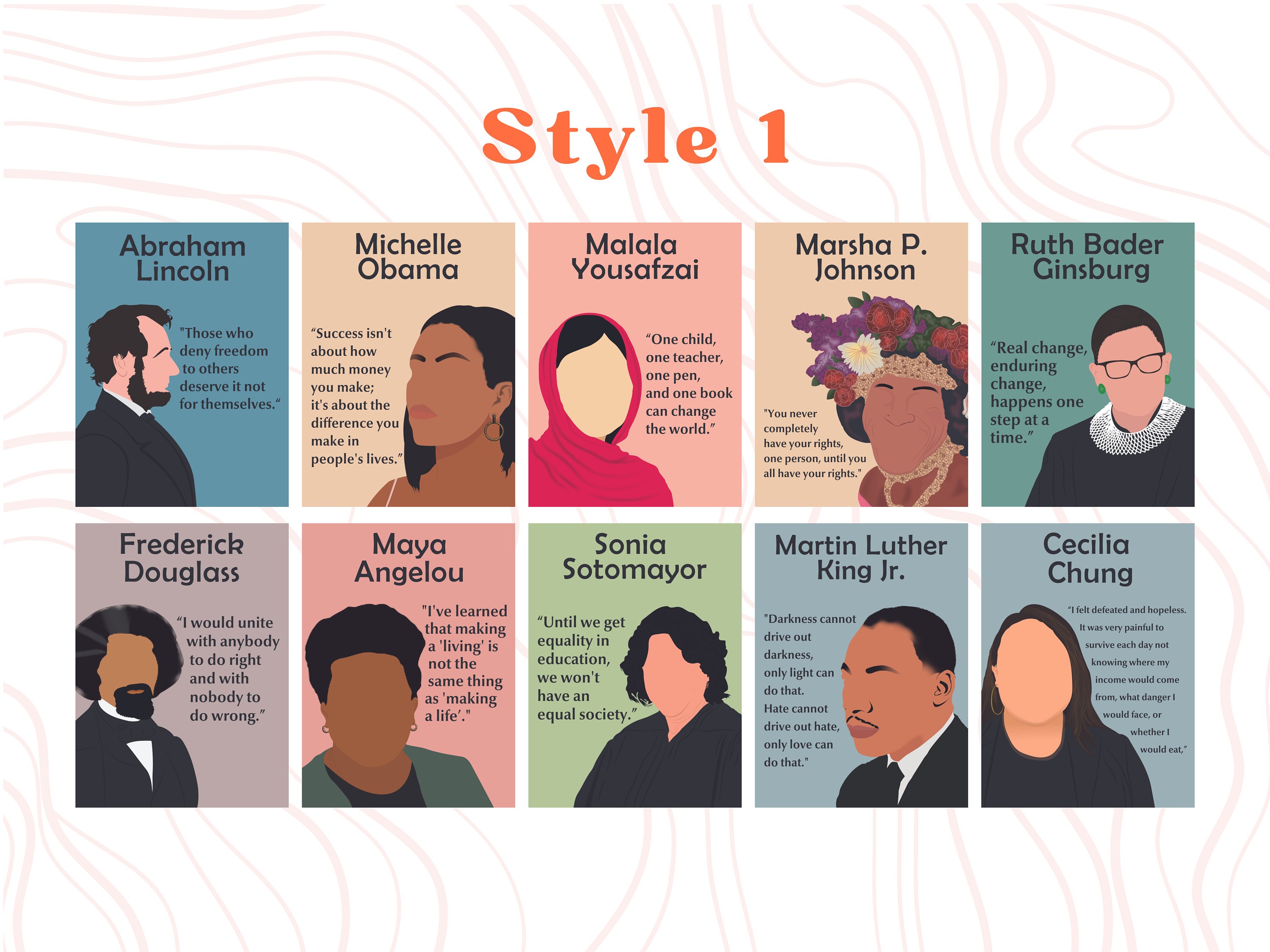 History Changemaker Posters for Classroom, World Changers, Social ...