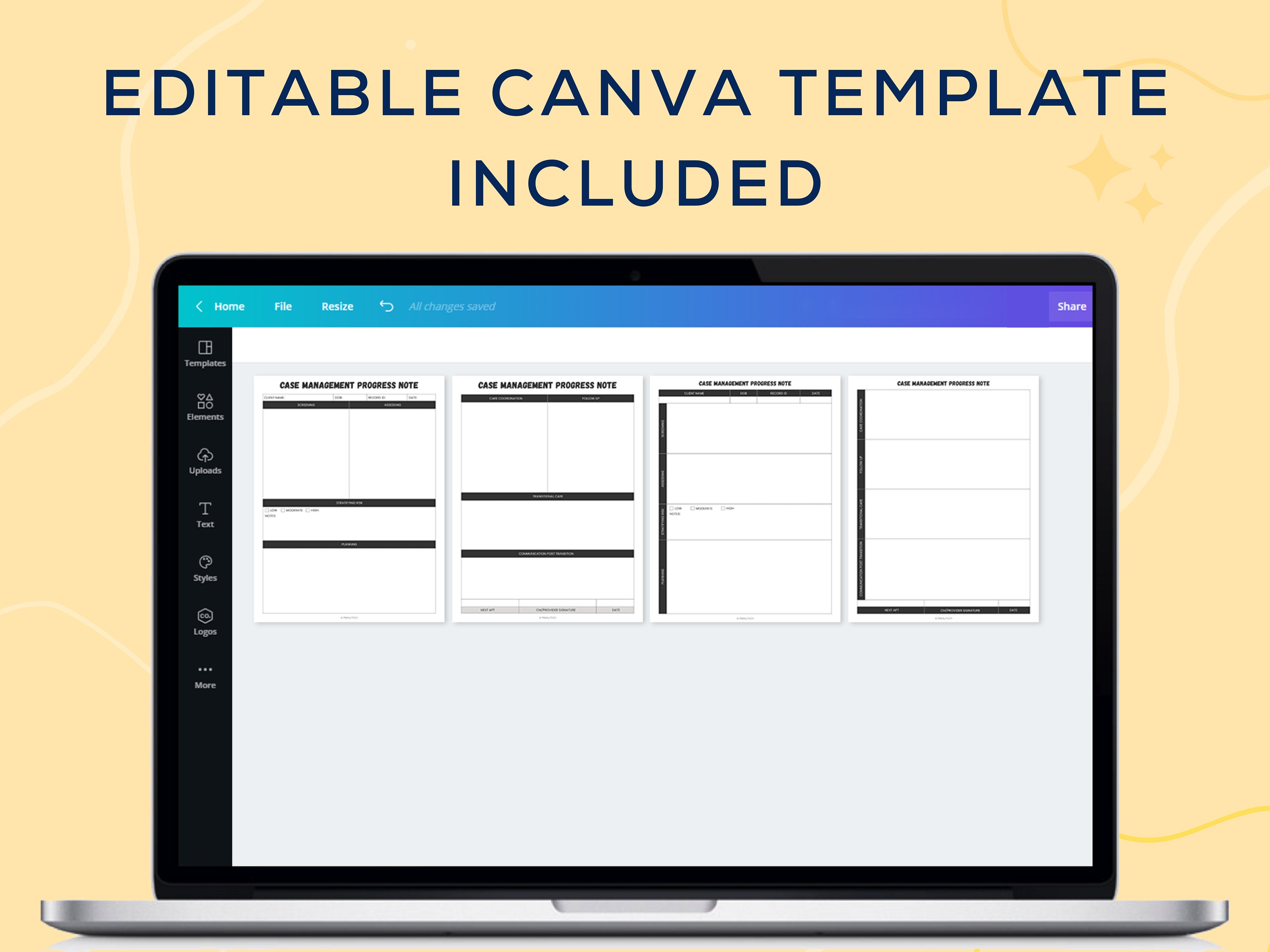 Case Manager Progress Notes, Fillable, Printable & Editable Form ...