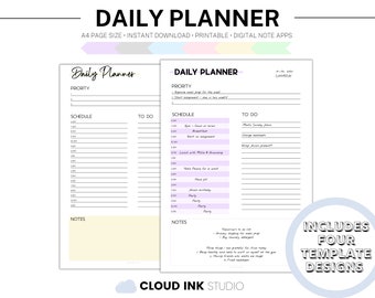 Digital Daily To-do Template for Goodnotes Notability Daily - Etsy