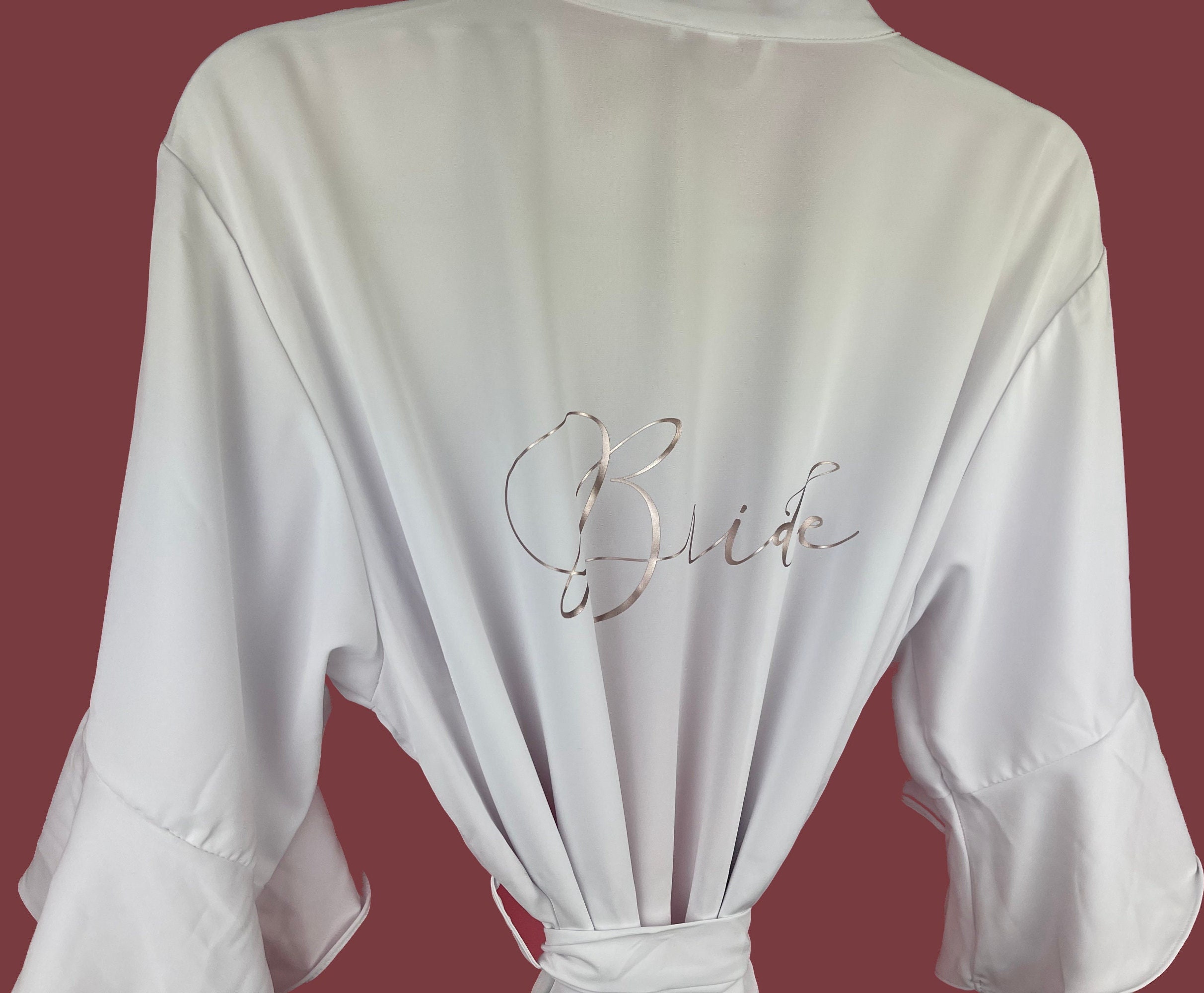 Personalized Ruffle Robes Bridesmaid Proposal Wedding Party Robe Bridal ...