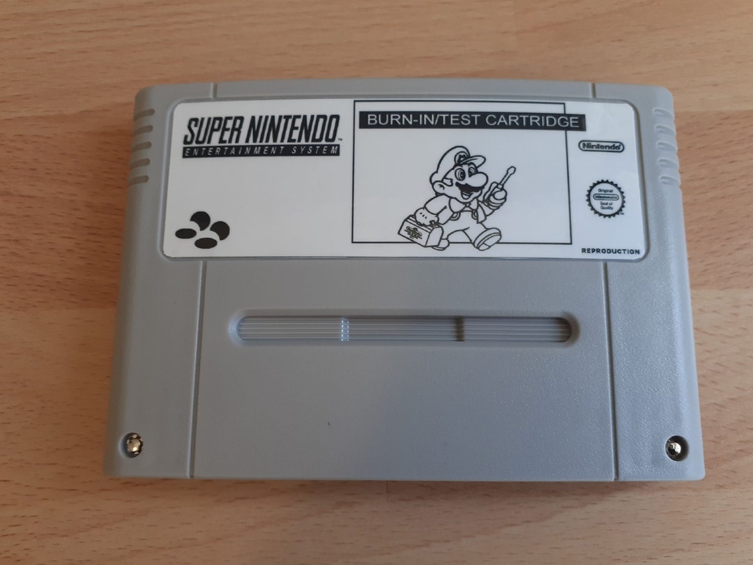 Super Nintendo SNES / Super Famicom Burn-in / Test Cartridge Repro - Etsy