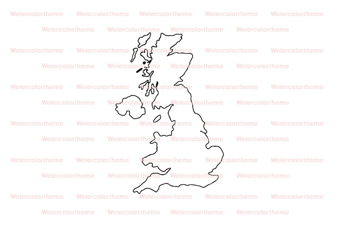Uk Map Outline Svg,uk Map Cut File,united Kingdom Map Png,united ...