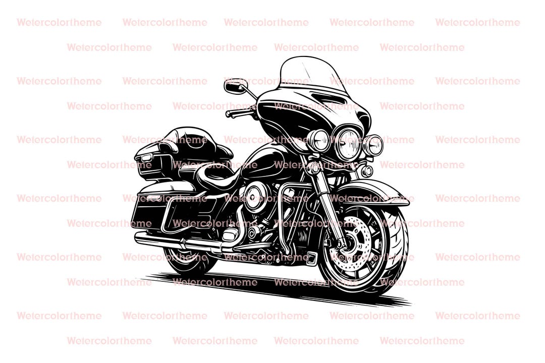 Bagger Motorcycle Svg,bagger Bike Clipart,bagger Bike Cricut,bagger ...