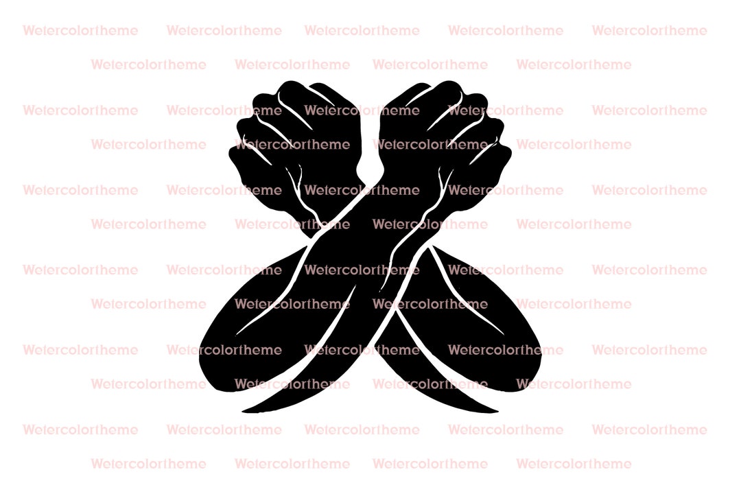 Cross Arms SVG,X Salute Hand Svg,hand Gesture Clipart,confidence ...