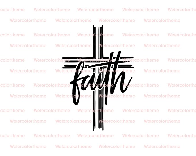 Faith Cross Svg Cut File Faith Cross Clipart Faith Svg Cross Cut Files ...